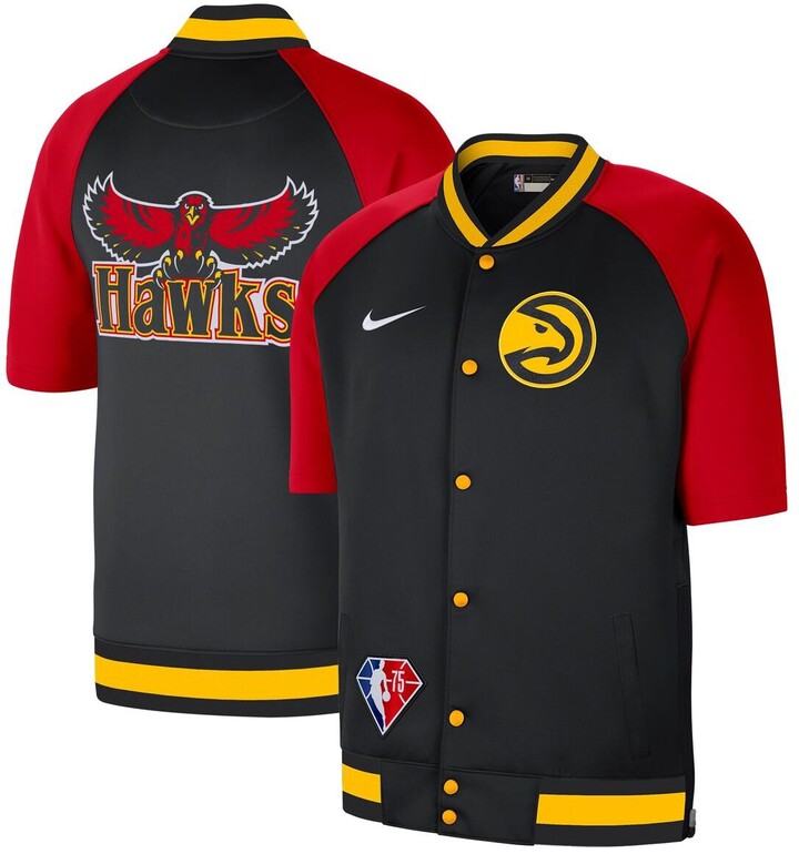 Nike Men's Black, Red Atlanta Hawks 2021/22 City Edition Therma Flex ...