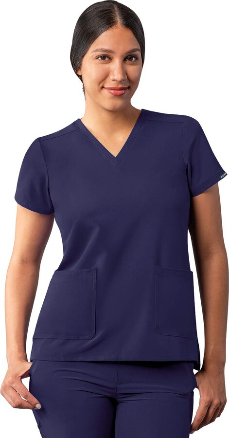 Adar Uniforms Adar Addition Scrubs for Women - Modern V-Neck Scrub Top ...
