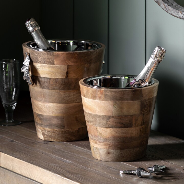 Cedar & Sage Oak Leaf Champagne Bucket Natural - ShopStyle