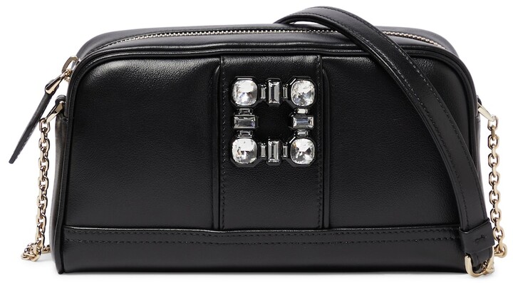 Roger Vivier Walky Viv' Small leather camera bag - ShopStyle