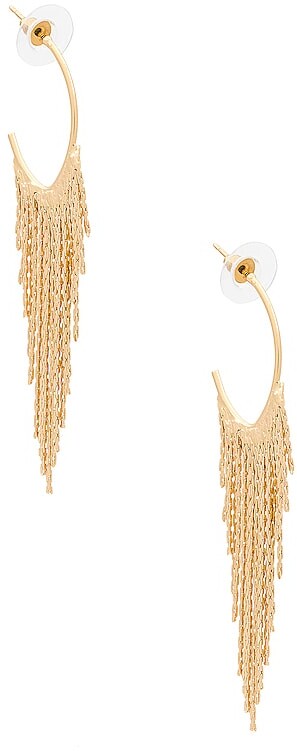 Amber Sceats x REVOLVE Fringe Drop Hoops - ShopStyle Earrings