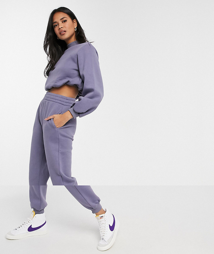 ASOS DESIGN Hourglass tracksuit with high neck and bubble hem ...