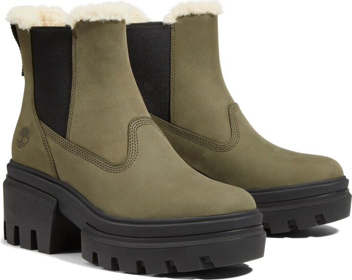 Timberland Everleigh Faux Fur Lined Platform Chelsea Boot - ShopStyle