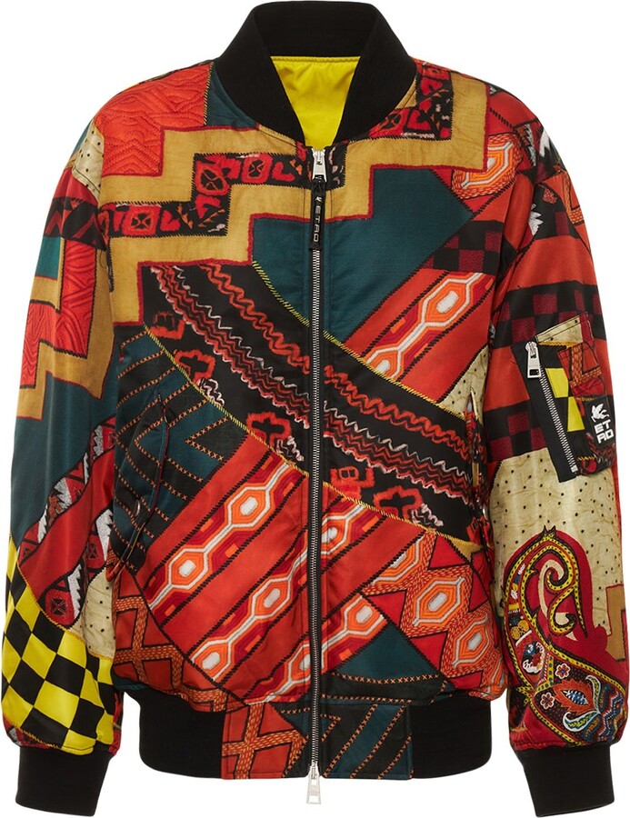 Etro Patchwork reversible bomber jacket - ShopStyle