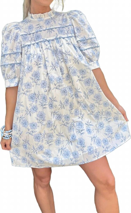 Meet Me in Santorini Azure Dress In Azure Blue - ShopStyle