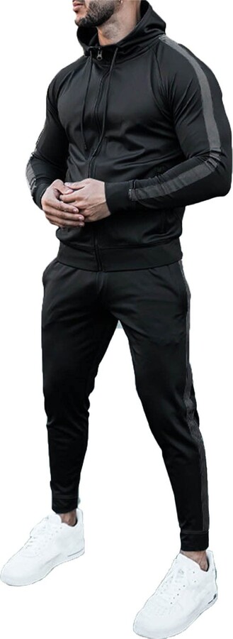 ETHKIA Mens Designer Tracksuit Loose Fit Winter Sets Plain Tracksuit ...