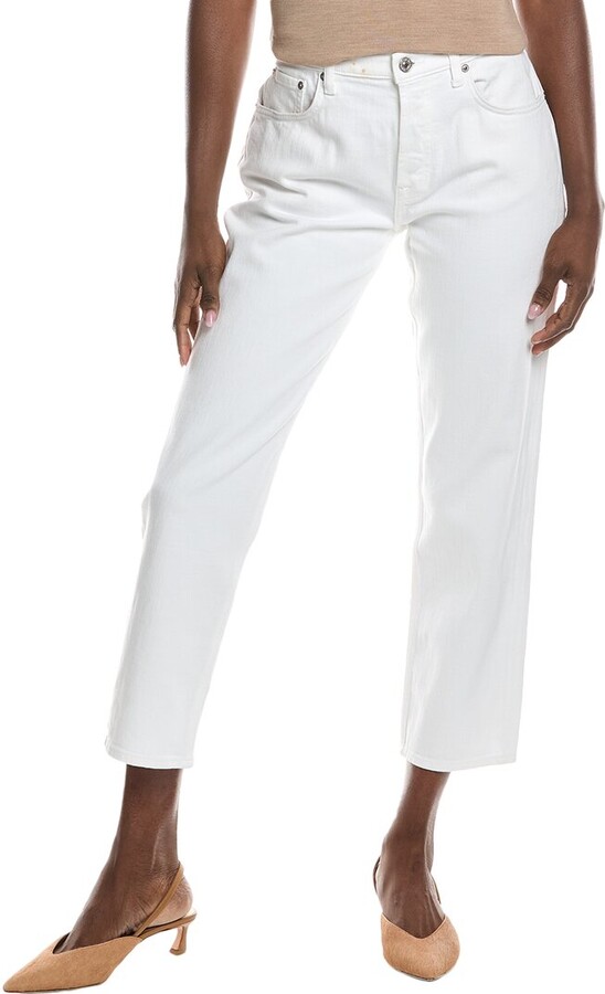 7 For All Mankind Julia Snow White Boyfriend Jean - ShopStyle