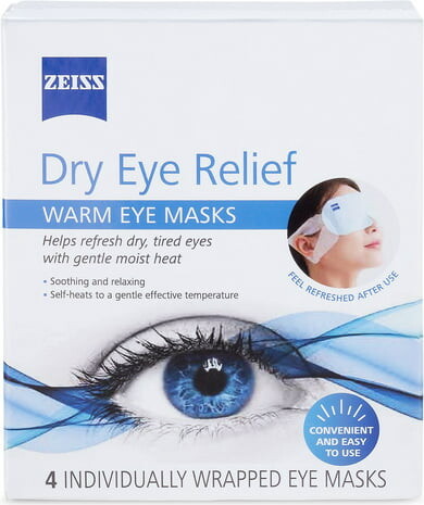 ZEISS Dry Eye Relief Warm Compress Heated Eye Masks, 4 Pack - ShopStyle