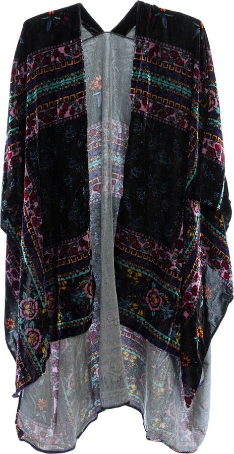 Saachi Velvet Poncho - ShopStyle Scarves & Wraps
