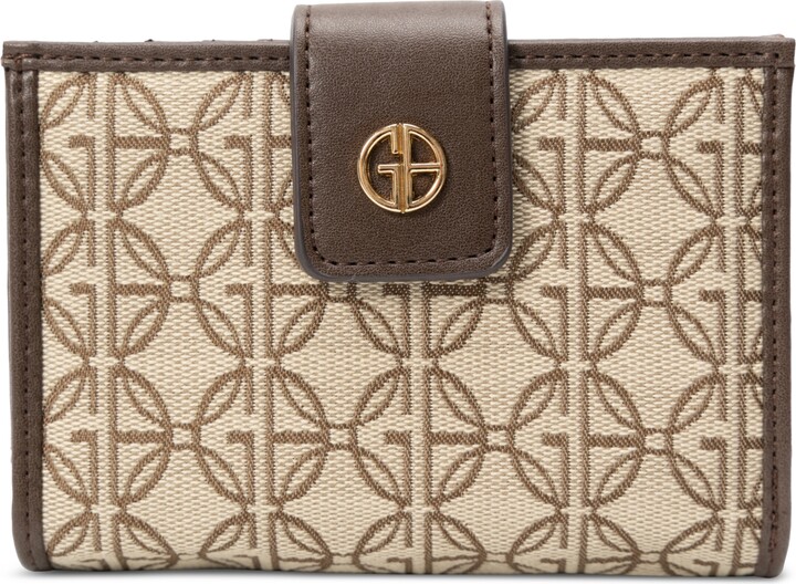 Giani Bernini Logo Jacquard Framed Wallet, Created for Macy's - ShopStyle
