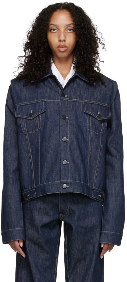 Bianca Saunders Indigo ISKO Edition Lexxus 22 Denim Jacket - ShopStyle