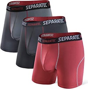 Separatec Men's Sport Boxers Dry Fastly Stretch Performance Underwear ...