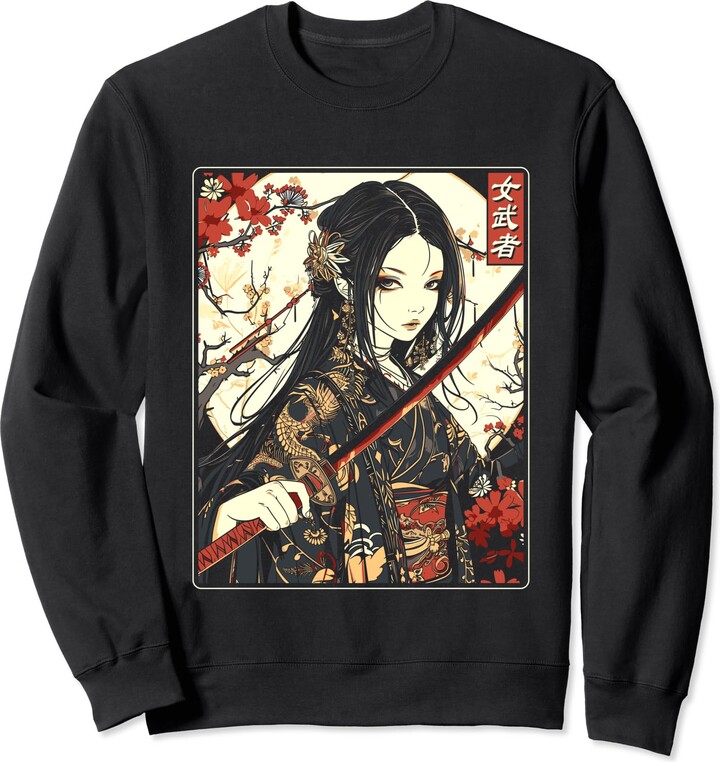 Female Asian Culture Fantasy Kanji Style Japanese Gothic Samurai Art ...