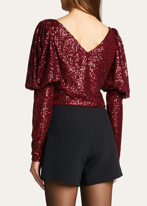 Women's Red Sequin Tops | ShopStyle
