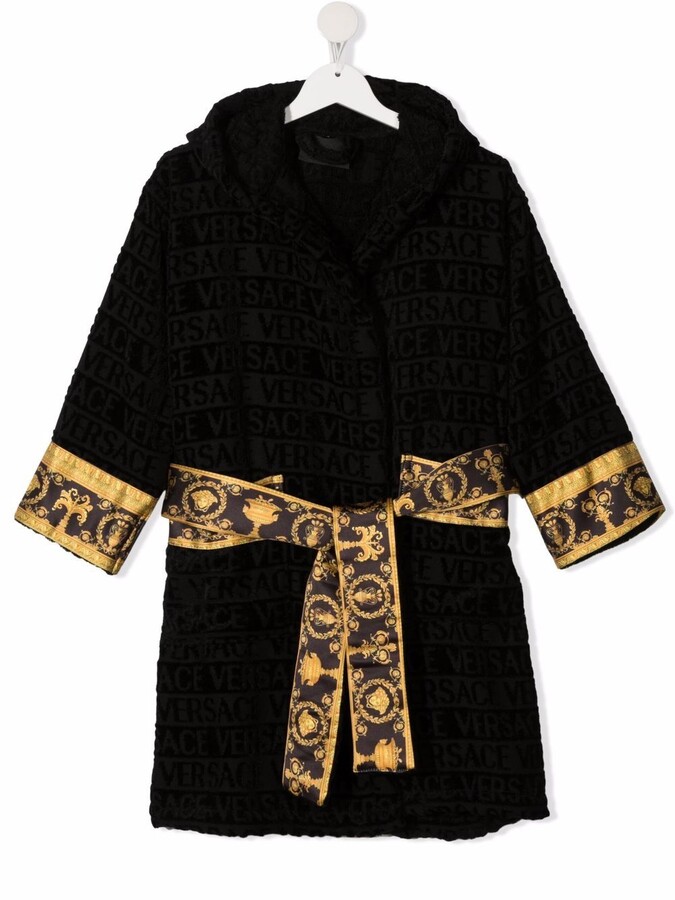 Versace Children Baroque-Print Tie-Waist Robe - ShopStyle