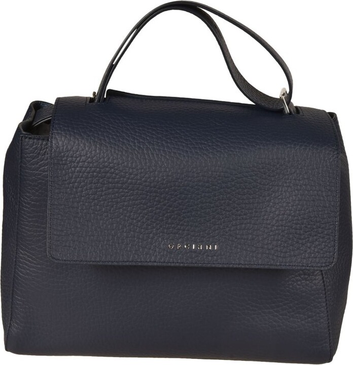 Orciani Sveva Logo Lettering Medium Shoulder Bag - ShopStyle