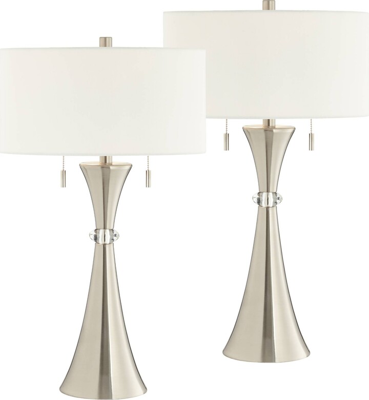 360 Lighting Rachel Modern Art Deco Table Lamps 28" Tall Set of 2 ...
