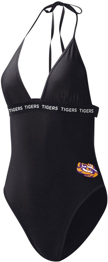 Women's G-III 4Her by Carl Banks Black LSU Tigers Full Count One-Piece ...