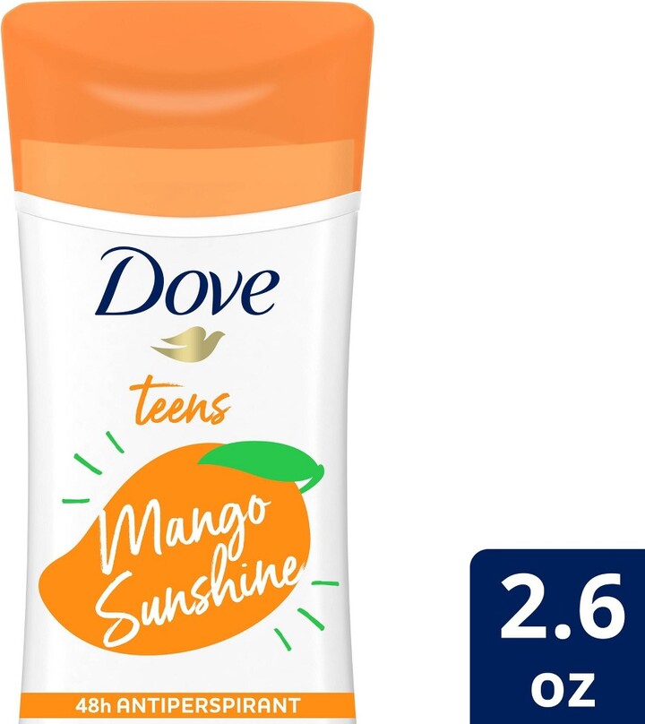 Dove Beauty Teens Mango Sunshine 48 Hour Antiperspirant & Deodorant - 2 ...