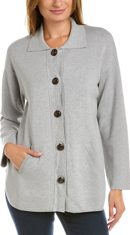 Hannah Rose Willow Cashmere-Blend Shacket - ShopStyle