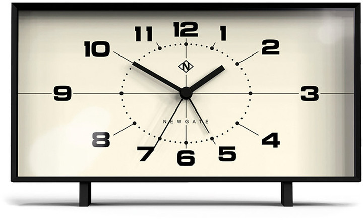 Newgate Clocks - Wideboy Alarm Clock - Black & Cream - ShopStyle