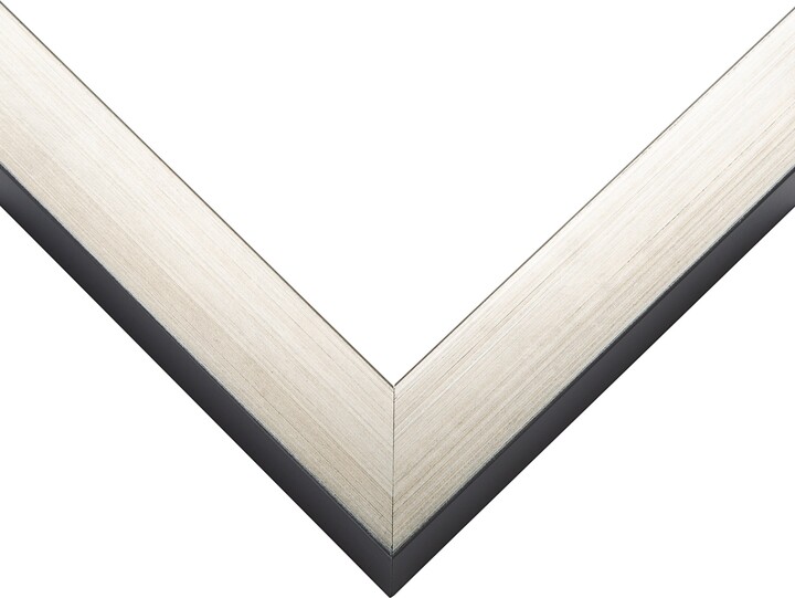 CustomPictureFrames.com 19x7 Shadow Box Frame Silver Real Wood ...