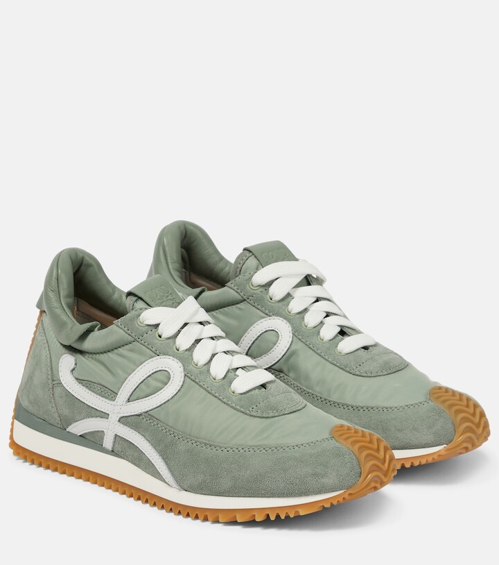 Loewe Flow Runner suede sneakers - ShopStyle