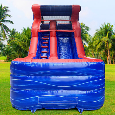 GOOSH 14' x 21' Red Concise Commercial Grade Water Slide with Splash ...