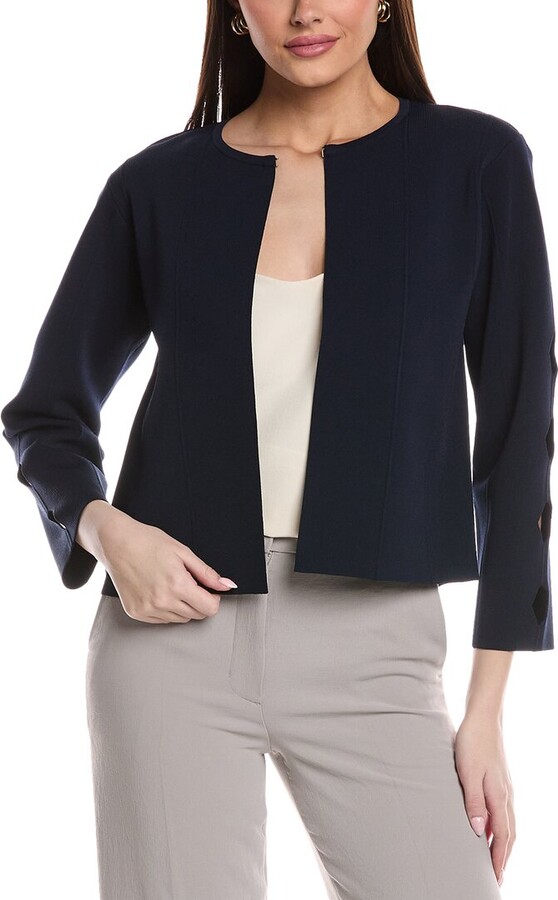 St. John Elascose Half Milano Knit Jacket - ShopStyle