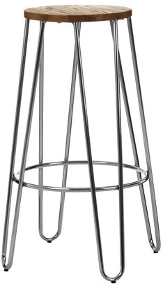 So'home Wooden Bar Stool With Silver Chrome Legs - ShopStyle