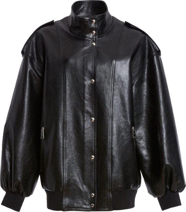 KHAITE Farris leather jacket - ShopStyle
