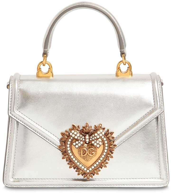 Dolce & Gabbana Mini Devotion laminated leather bag - ShopStyle