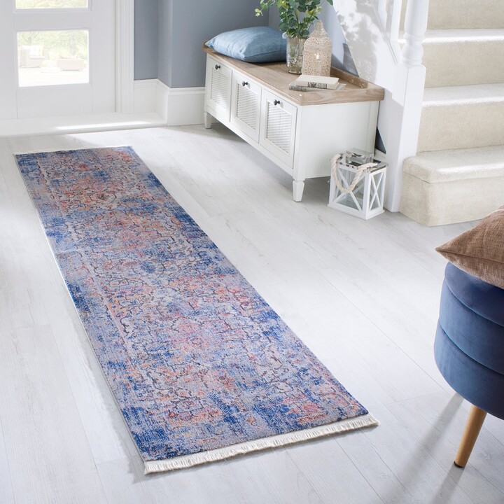 Dunelm Soraya Traditional Runner Soraya Blue - ShopStyle Futon