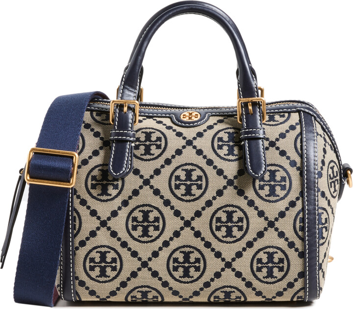 Tory Burch T Monogram Jacquard Barrel Bag - ShopStyle