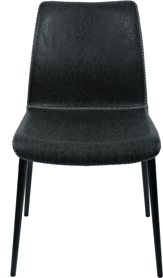 Dunelm Venice Faux Leather Dining Chair Black - ShopStyle
