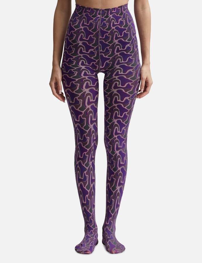AVAVAV Patterned Tights - ShopStyle Hosiery