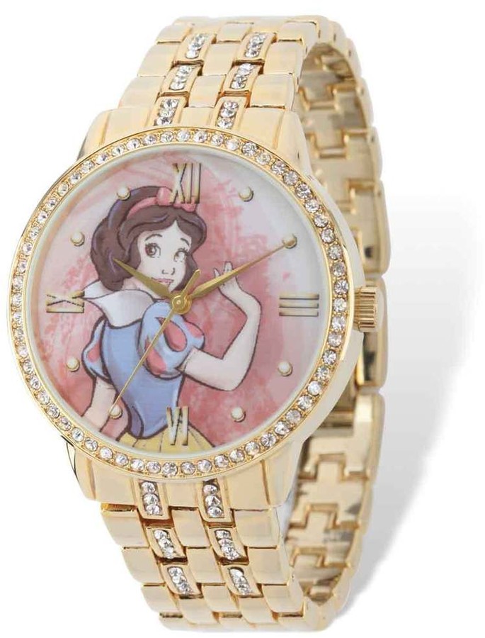 Disney Stainless Steel Women's Snow White Design Gold-tone Bracelet ...