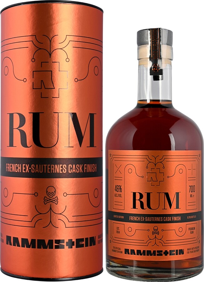 Rammstein Limited Edition French Ex-Sauternes Cask Finish Rum ...
