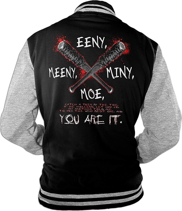 Monkey Print Men's College Jacket Eeny Meeny Miny Moe You are It ...