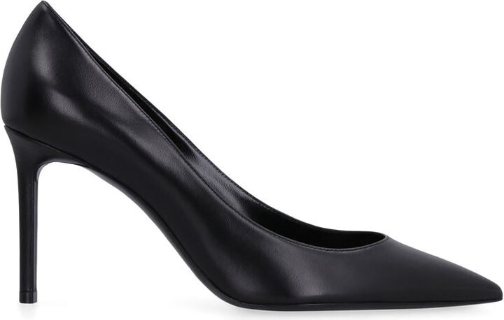 Saint Laurent Anja Leather Pumps - ShopStyle