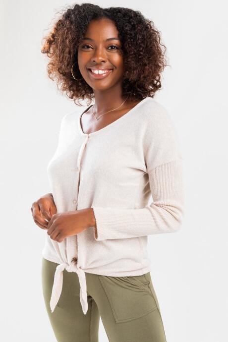 francesca's Jenn Caged Back Button Top - Cinnamon - ShopStyle