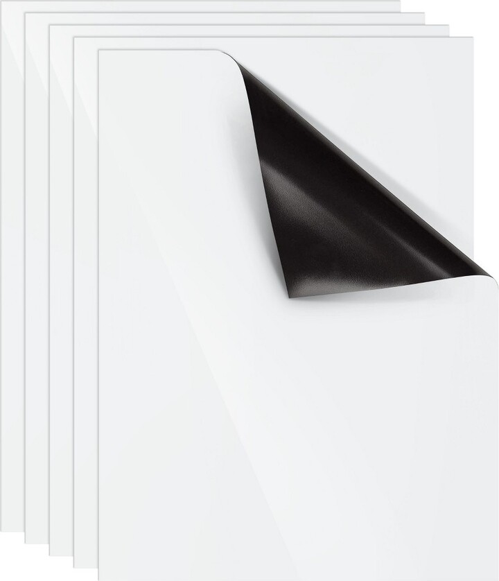 Juvale 5 Pack Magnetic Dry Erase Sheets, Whiteboards for Refrigerator ...