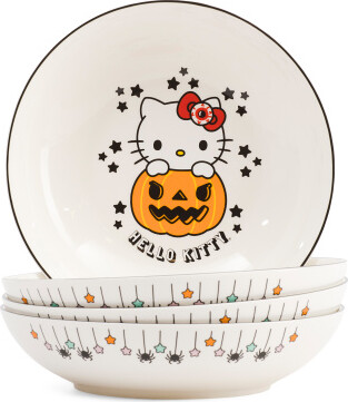 TJMAXX Set Of 4 8In Hello Kitty Pumpkin Boo Coupe Dinner Bowls - ShopStyle