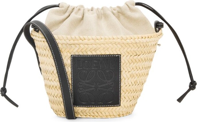 Loewe x Paula's Ibiza Woven Drawstring Bucket Bag - ShopStyle