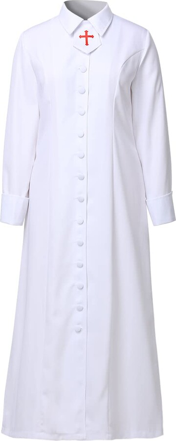 BLESSUME Clergy Cassock Robe Women Roman Minister Choir Pulpit Single ...