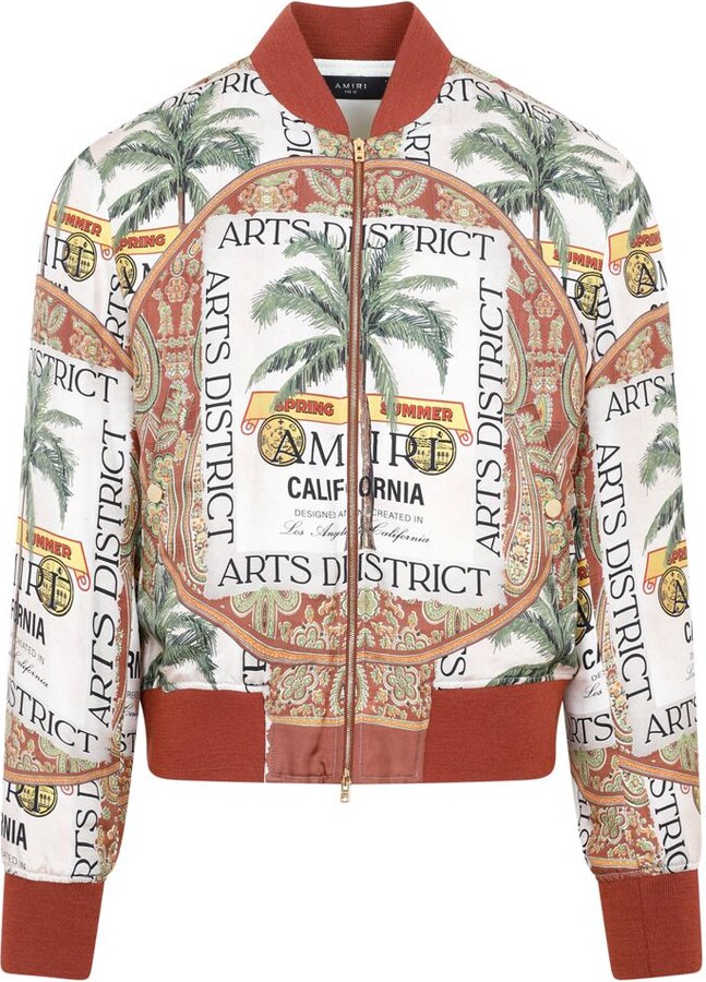 Amiri Printed Silk Bomber Jacket - ShopStyle