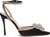 MACH & MACH Silk Crystal-Flower Stiletto Pumps - ShopStyle