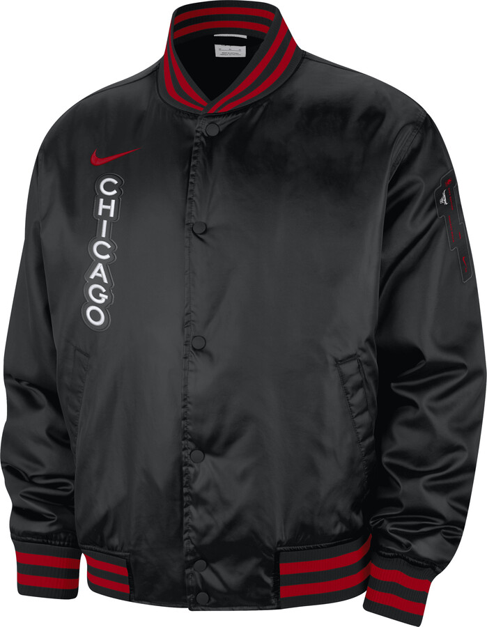 Nike Chicago Bulls 2023/24 City Edition Men's NBA Jacket in Black ...