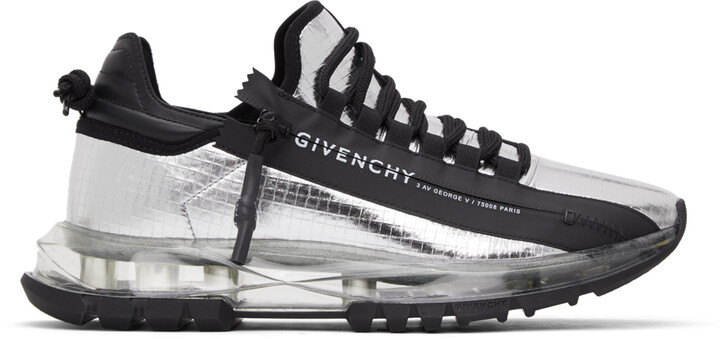 Givenchy Silver Spectre Zip Low Sneakers - ShopStyle
