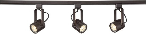 Pro Track Layna Linear 3-Light Bronze LED Bullet ceiling or wall Track ...